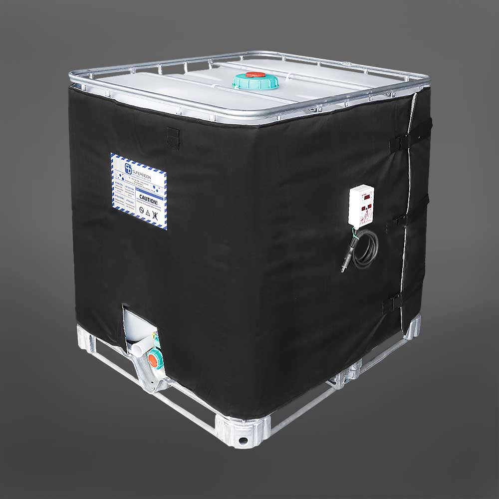 manta calefactora para IBC de 1000 Lts de 0°C a 90 °C