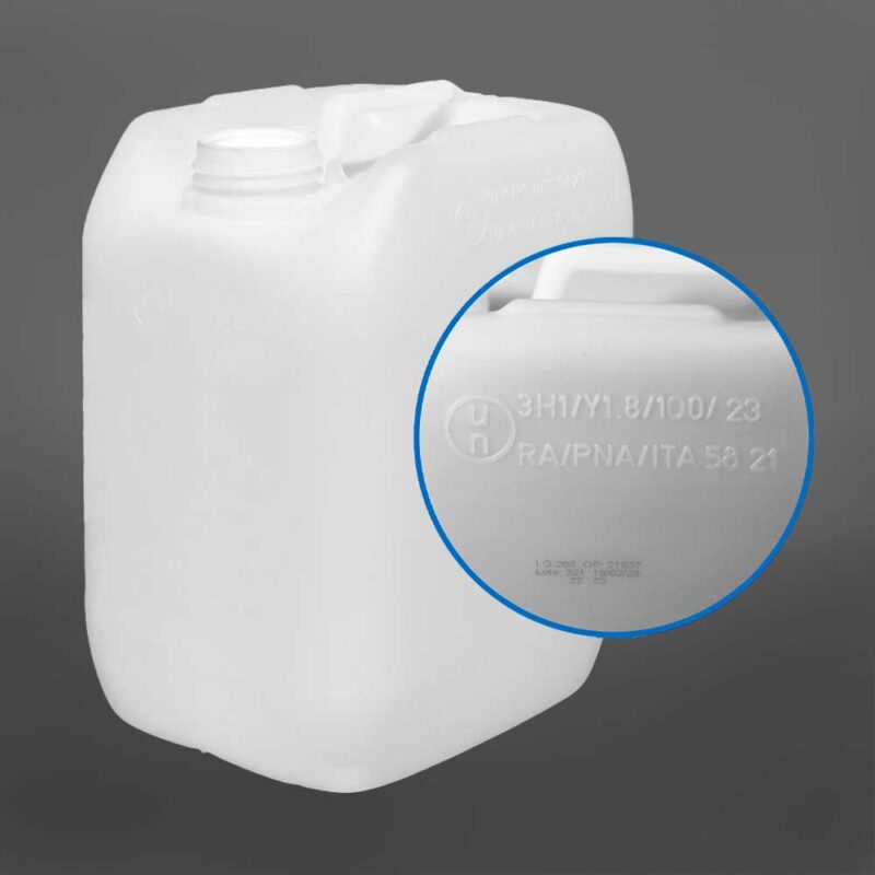 Bidón 10 Litros Natural DN60 – Seguridad y Certificación UN FoodCert