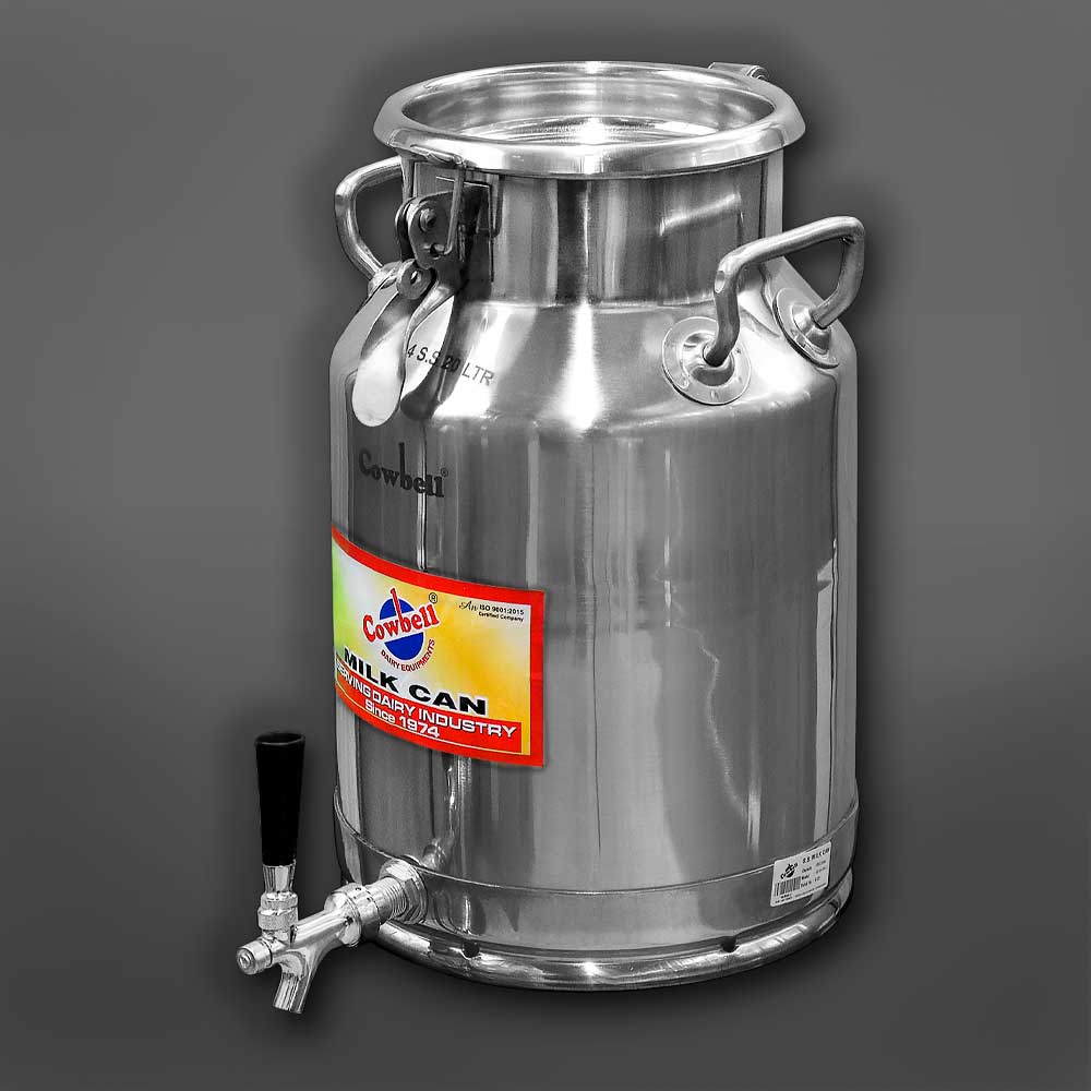 Lechero de Acero Inoxidable 20 Litros con Llave Alta Calidad