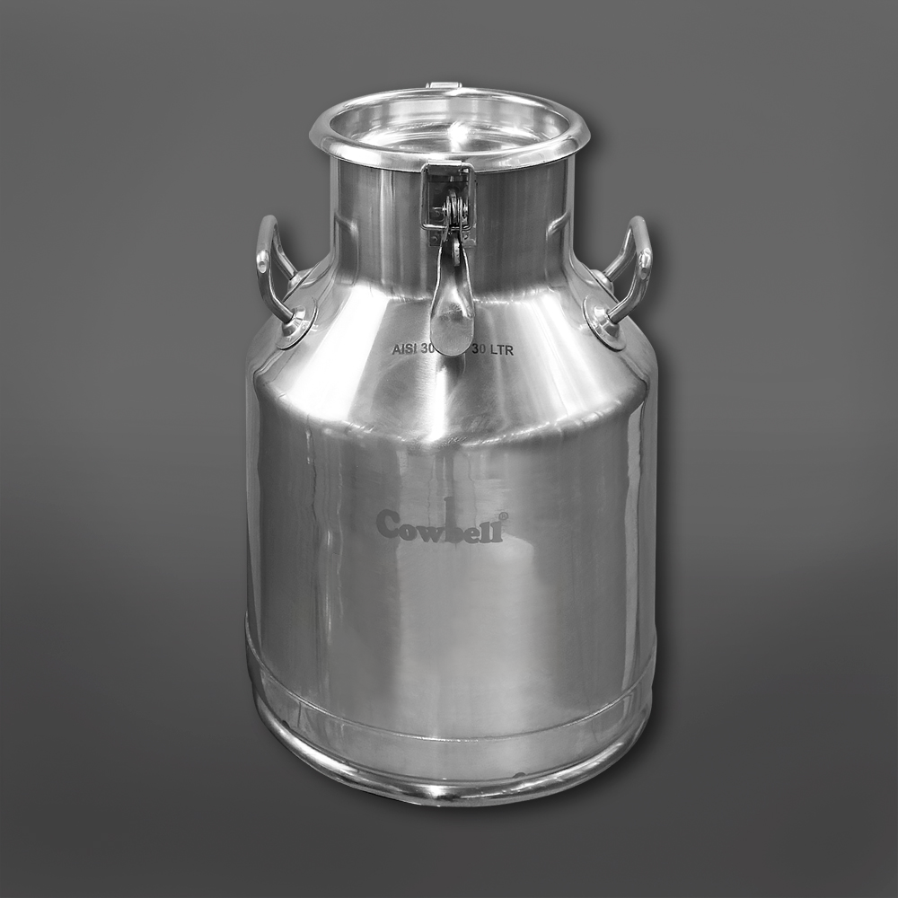 Lechero de Acero Inoxidable 30 Litros con Tapa Hermética