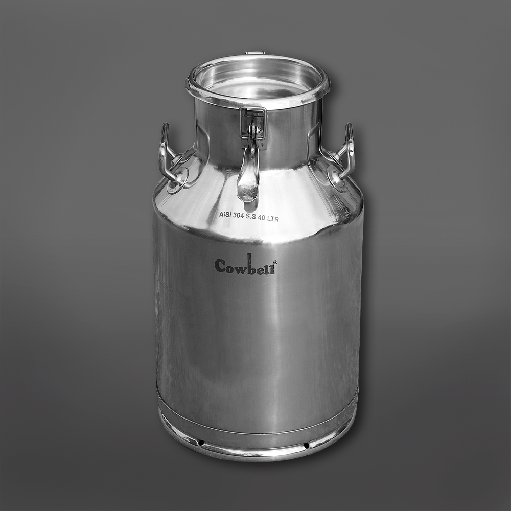 Lechero de 40 Litros Sellable Acero Inoxidable Durabilidad