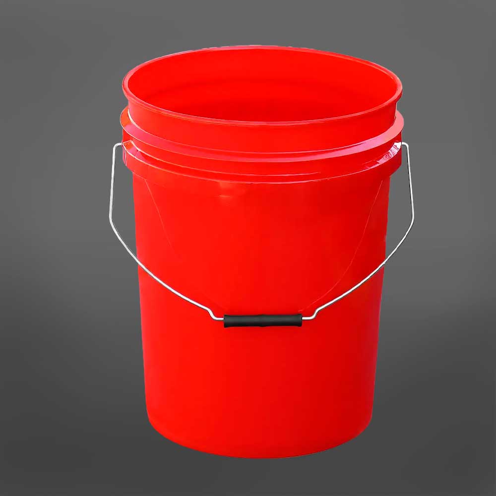 Balde Plástico Rojo de 20 Litros | Robusto y de Calidad