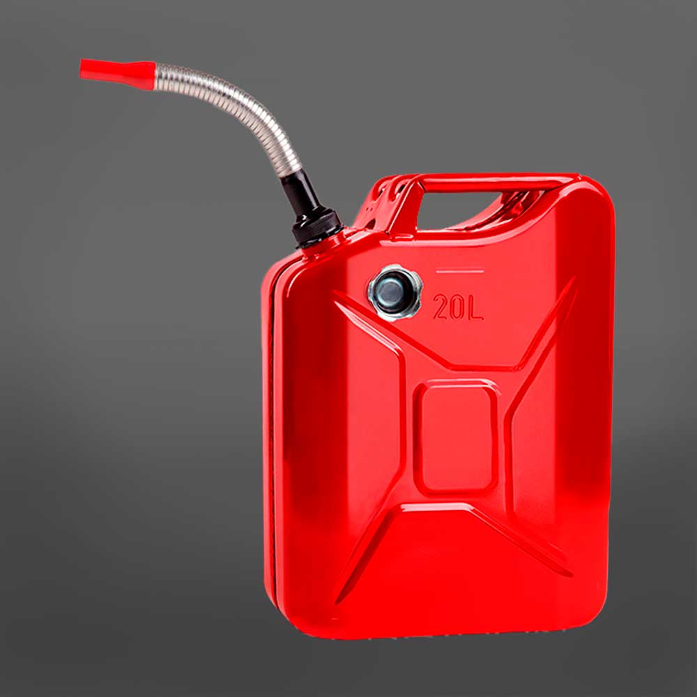 Bidón Metálico 20 Litros para Gasolina con Caño - Seguridad