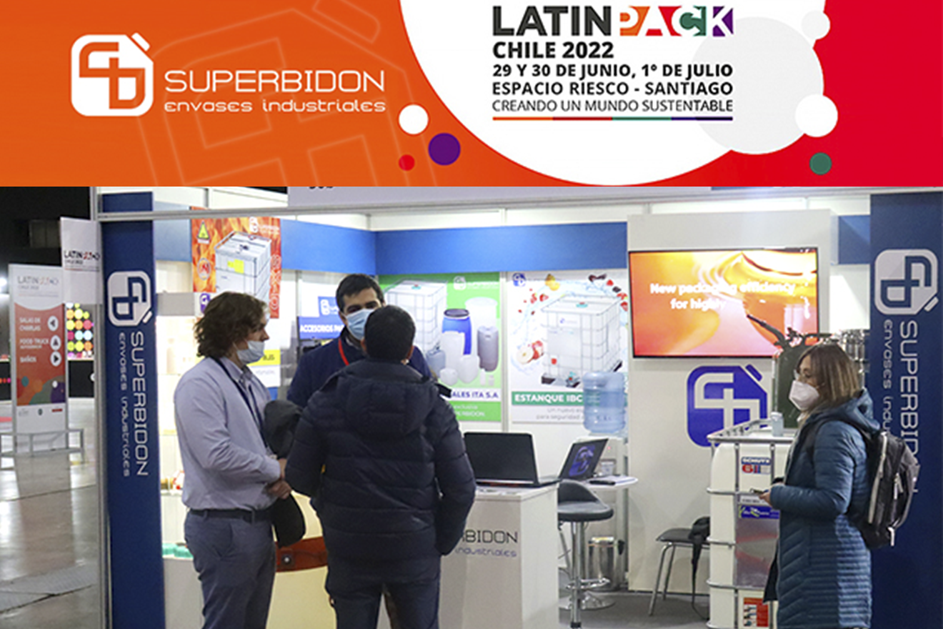 Superbidon presente en Expo LatinPack CHILE 2022 - Superbidón